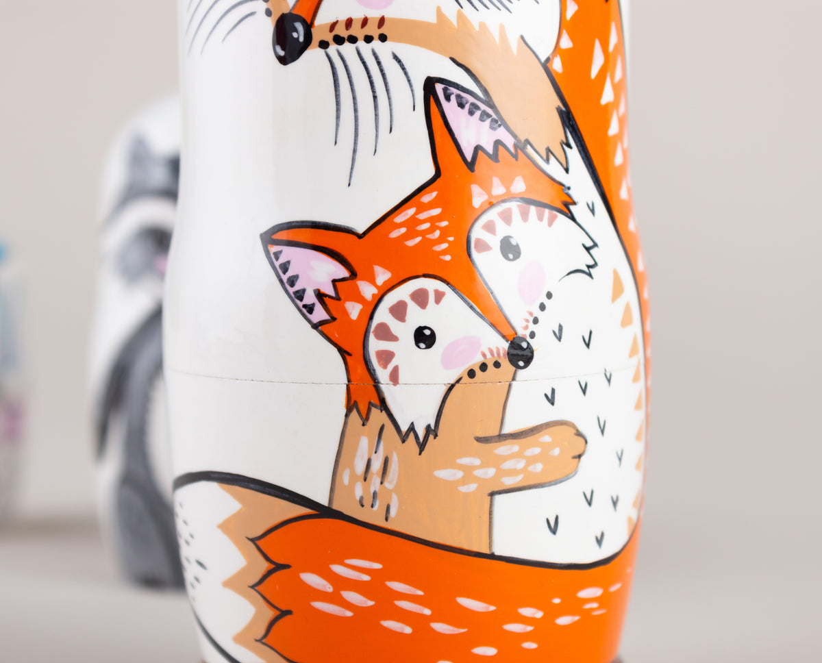 Matryoshka nesting dolls orange fox animal | Firebirdworkshop.com ...